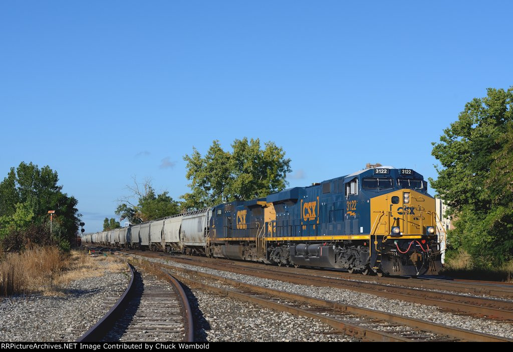 CSX 3122 - Northbound Grain Train